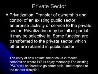 Public And Private Sector In India | PPT
