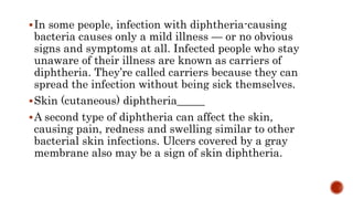 Ppt on diphtheria | PPTX | Infectious Diseases | Diseases and Conditions