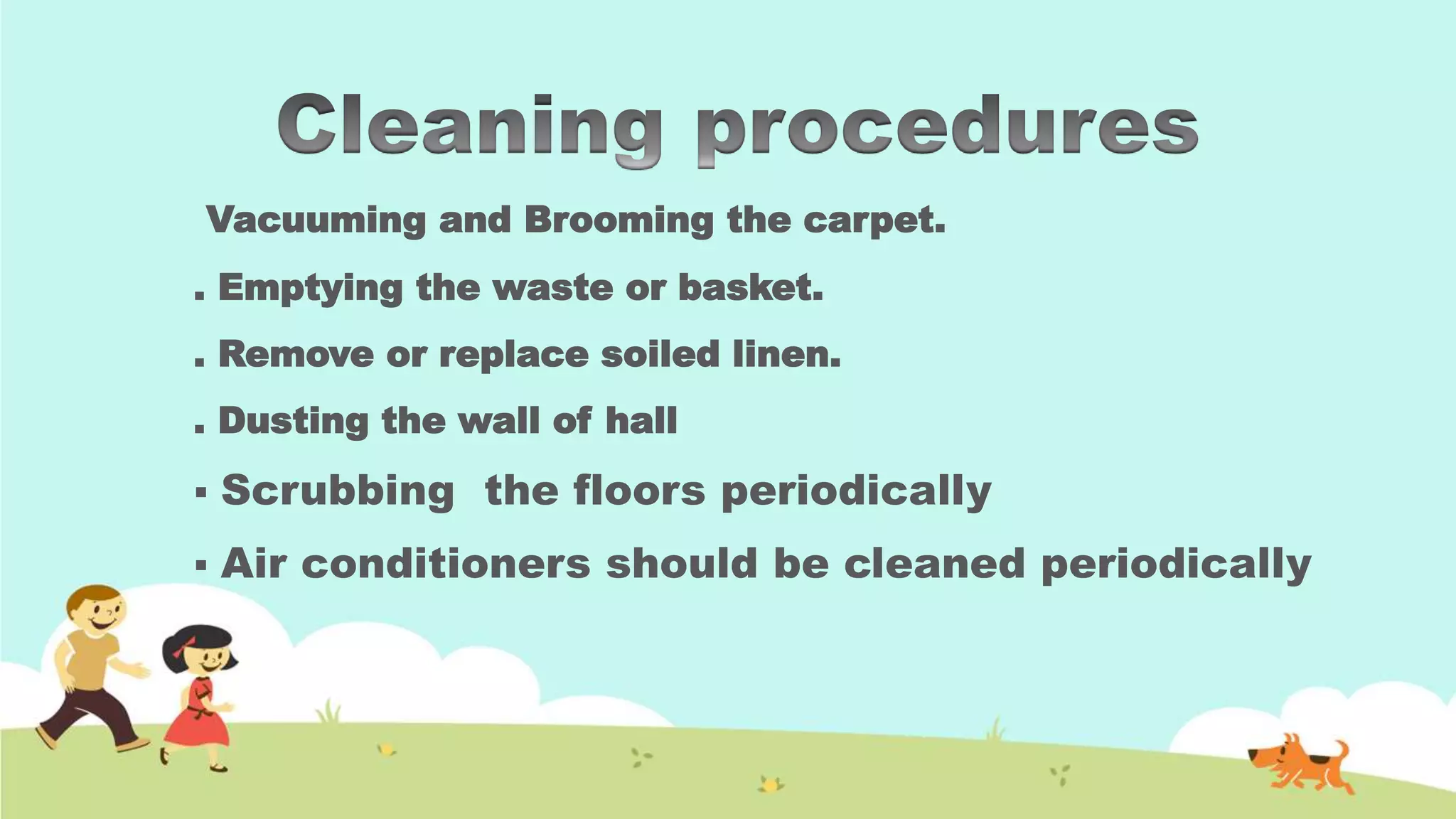 Public area cleaning | PPTX