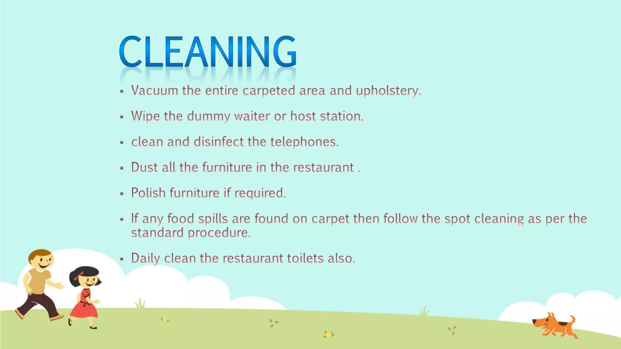 Public area cleaning | PPTX