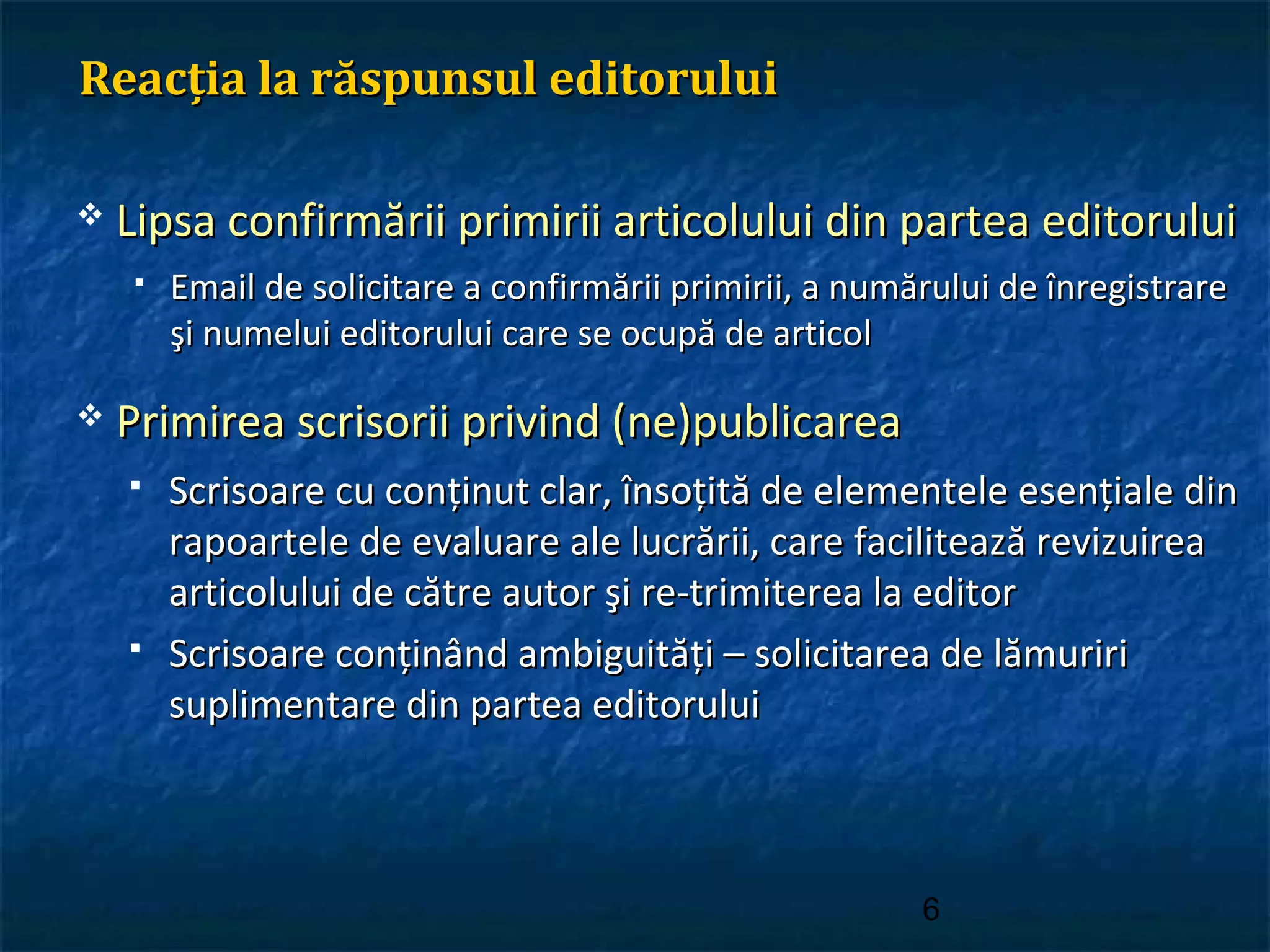 Publicare articol | PPT