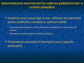 Publicare articol | PPT