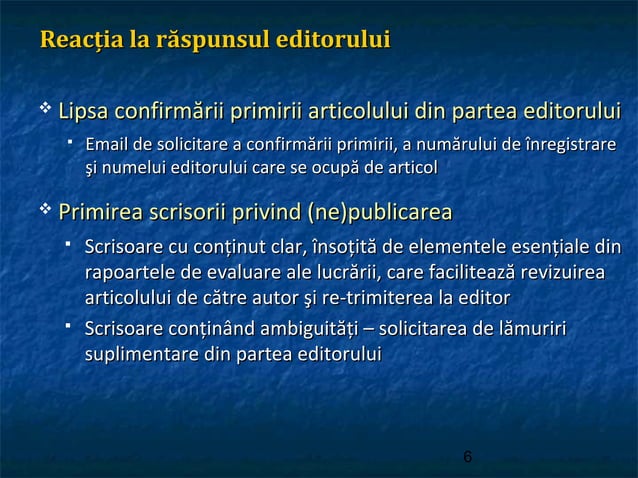 Publicare articol | PPT