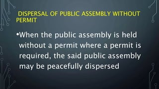 Public assembly ACT Power point presentation | PPT