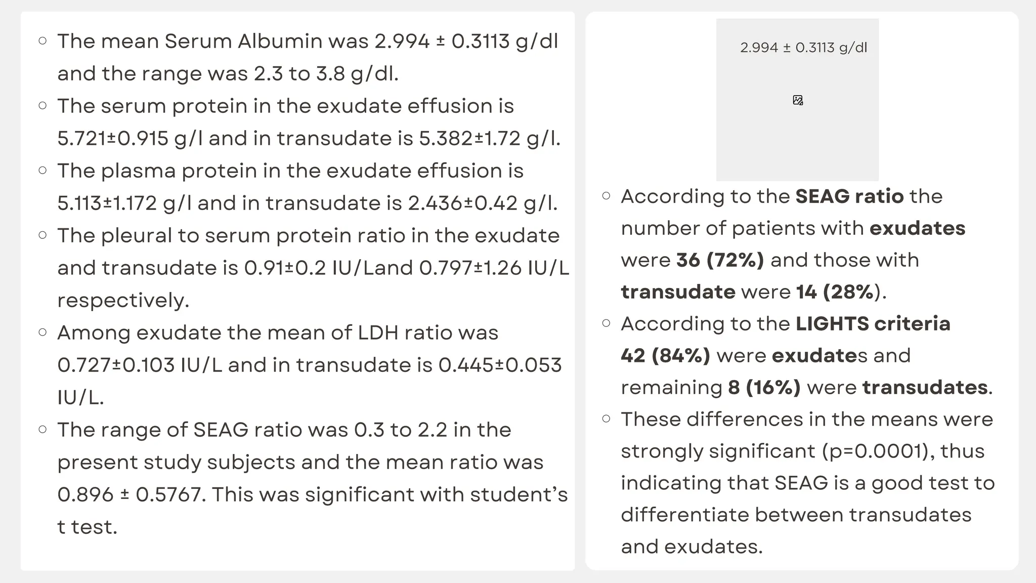 A study of serum to pleural effusion albumin gradient in ...