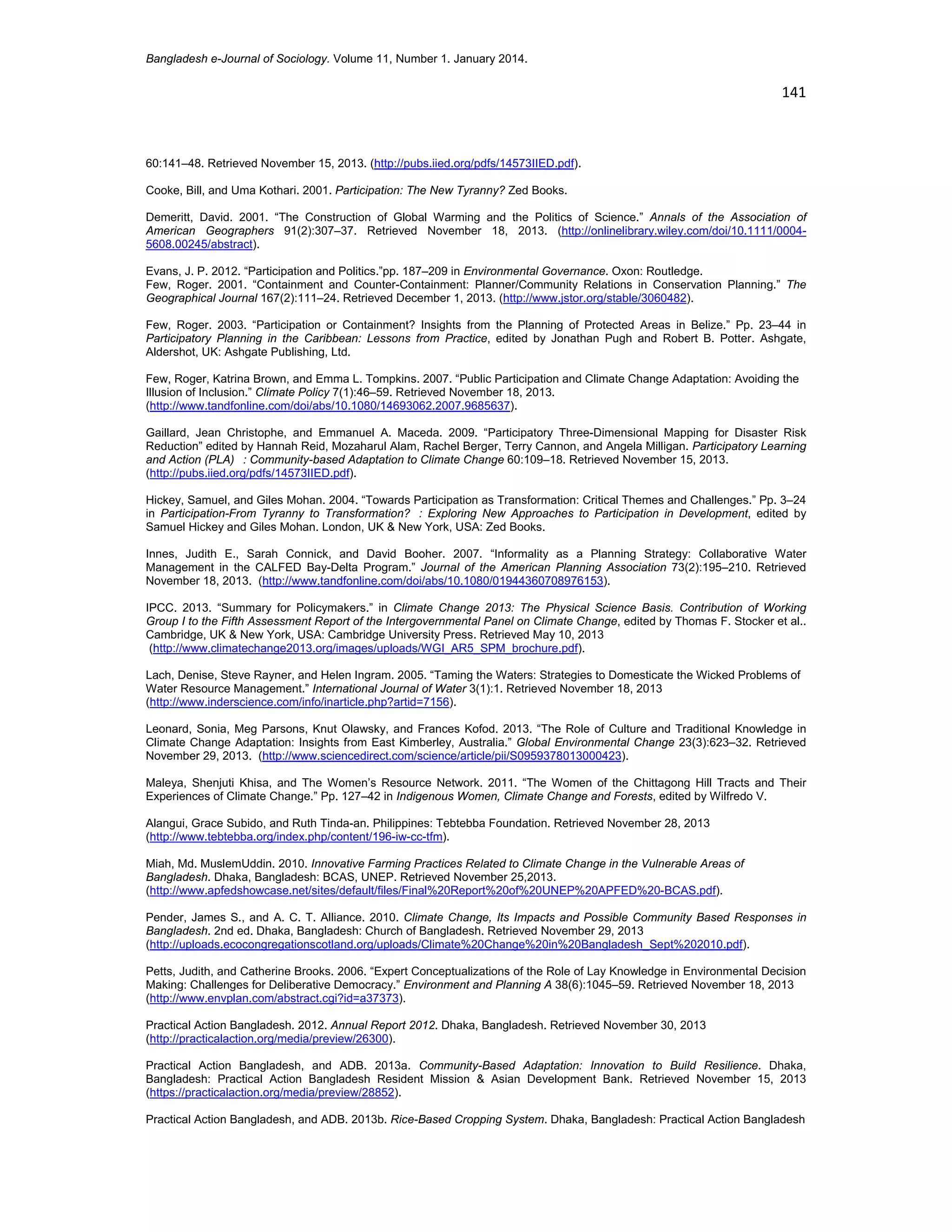 Public Participation and Lay Knowledge in Environmental Governance: A ...