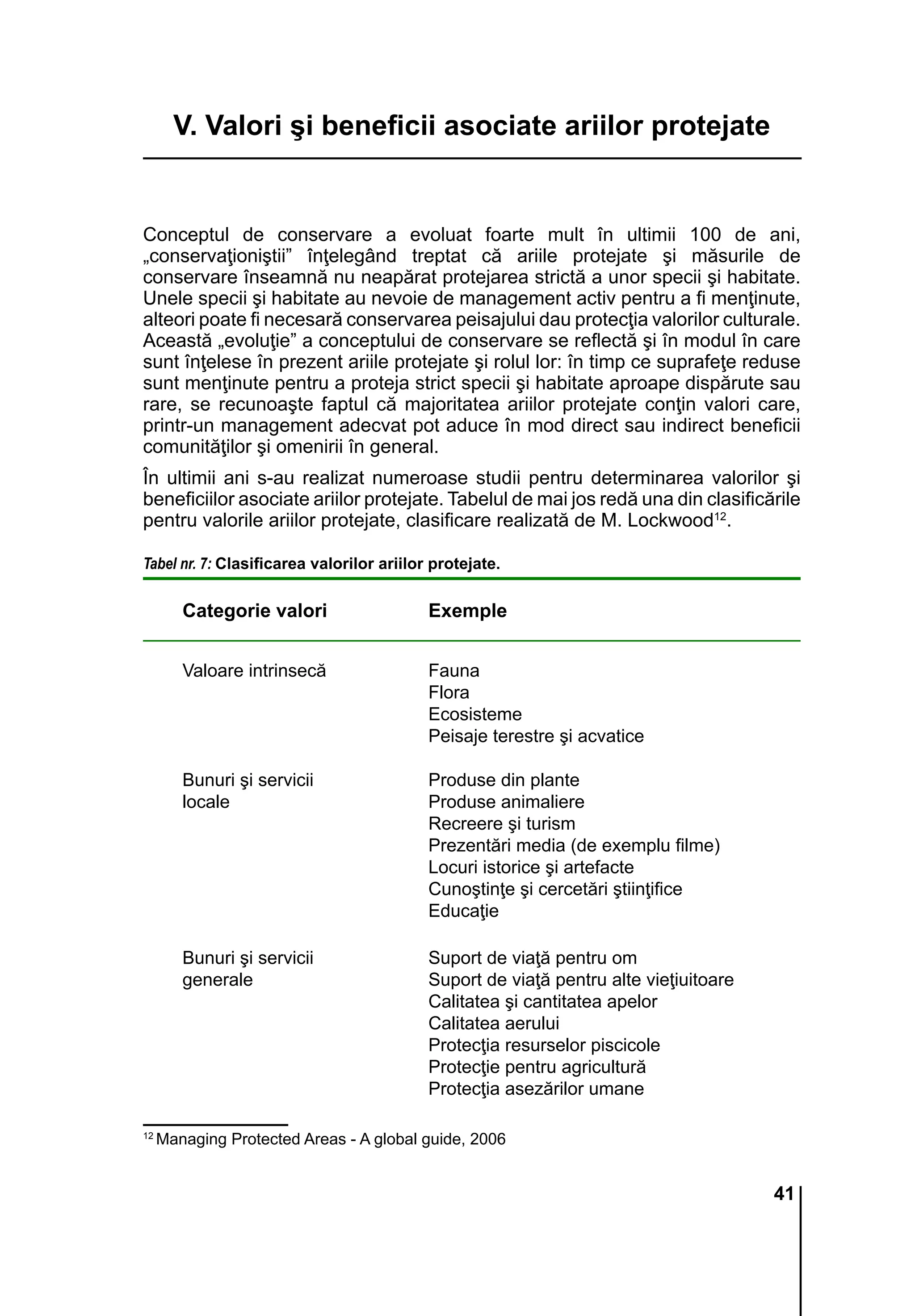 Ariile protejate din Romania, Notiuni introductive | PDF