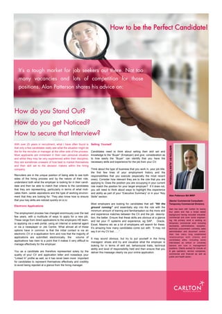 How To Be The Perfect Candidate | PDF | Resume Writing and Advice | Job ...