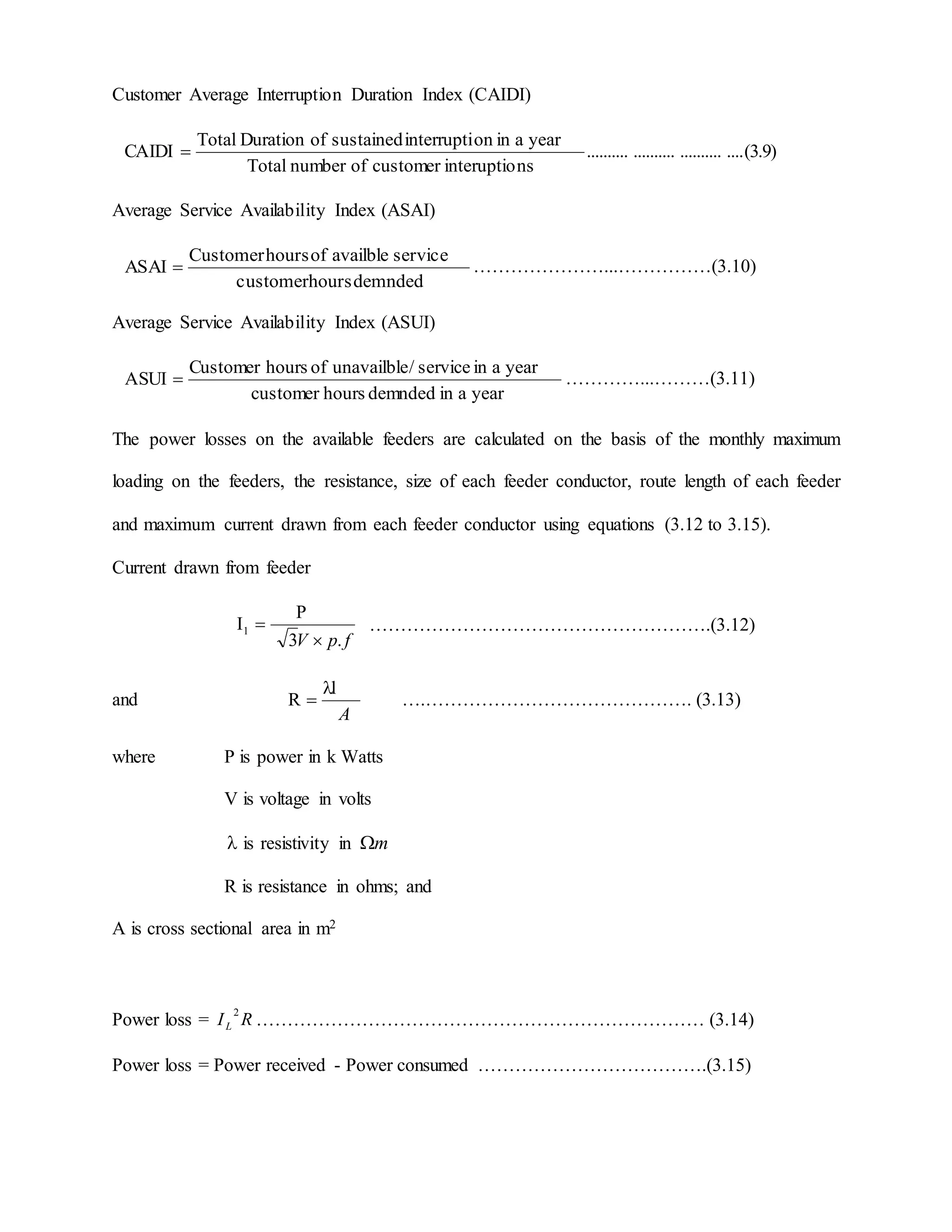 RELIABILITY AND IMPROVEMENT OF ELECTRIC POWER GENERATION AND ...