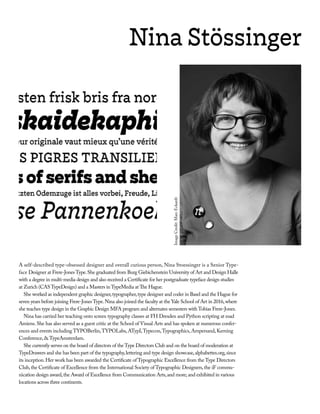 13 Female Typeface Designers | PDF