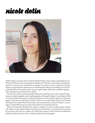 13 Female Typeface Designers | PDF