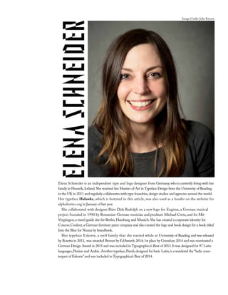 13 Female Typeface Designers | PDF