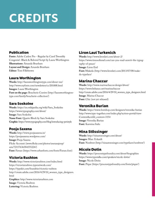 13 Female Typeface Designers | PDF