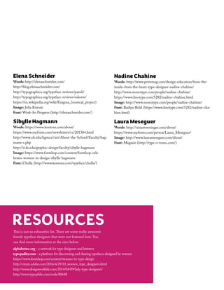 13 Female Typeface Designers | PDF