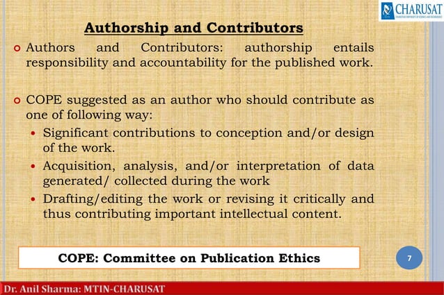 Publication ethics | PPTX | Publishing Industry | Industries