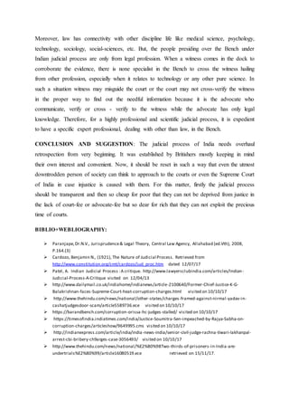 MAJOR FACTORS AFFECTING INDIAN JUDICIAL PROCESS | PDF