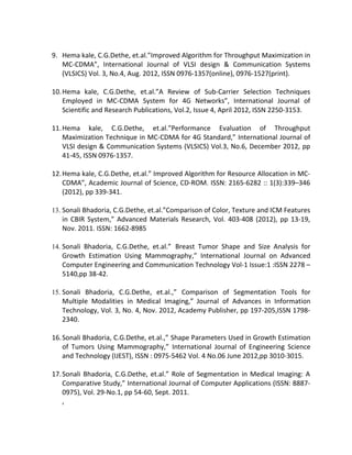 Publication list | DOC | Computer Networking | Computing