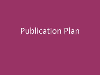 Publication Plan | PPT