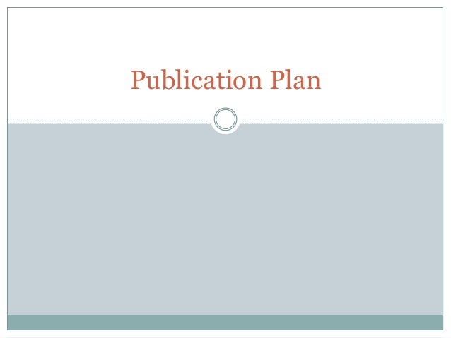 Publication Planning Template