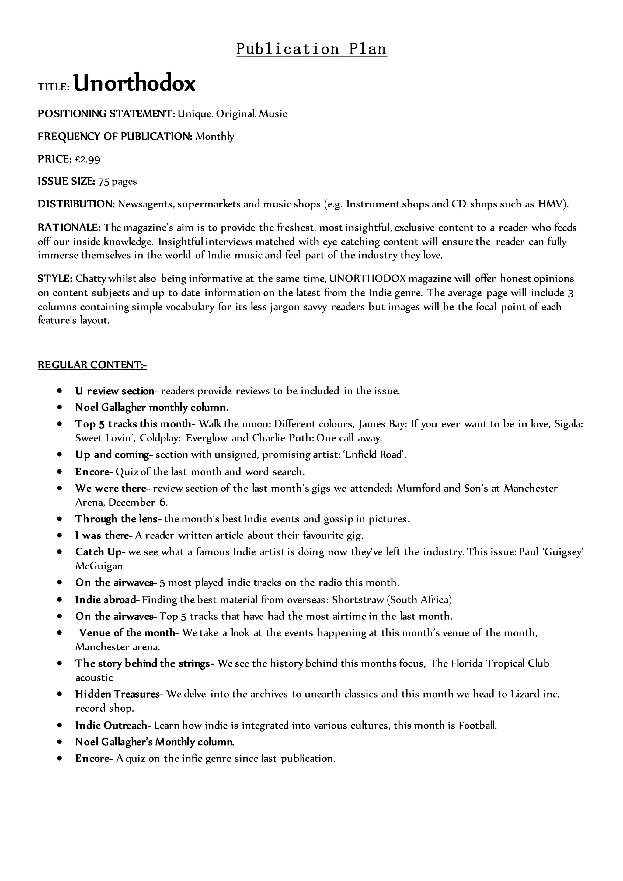 Publication plan | DOCX