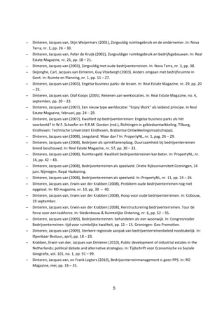 Publications by Jacques van Dinteren September 2019 | PDF