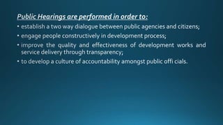 Public Audit and Public Hearing | PPTX