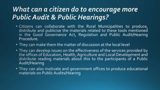Public Audit and Public Hearing | PPTX