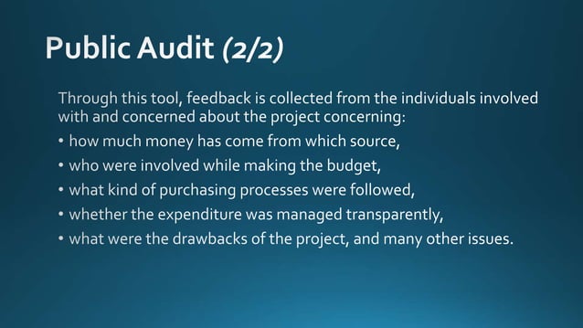 Public Audit and Public Hearing | PPTX
