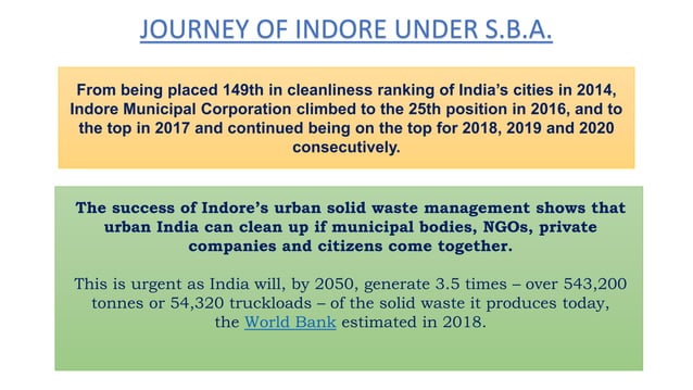 Public awareness - India's cleanest city Indore's Model | PPTX ...