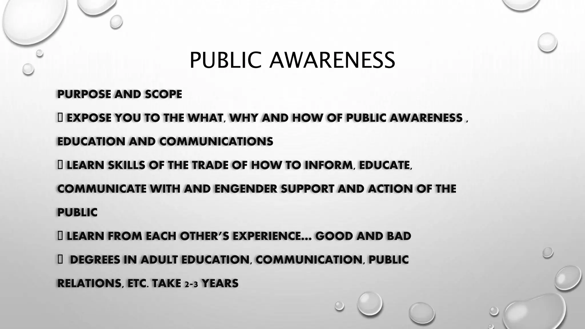 Public awarness in environment | PPTX