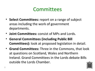 Public bill workshop House of Commons select committees | PPT