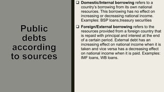 Public borrowing | PPTX