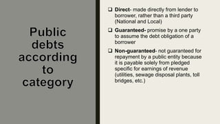 Public borrowing | PPTX