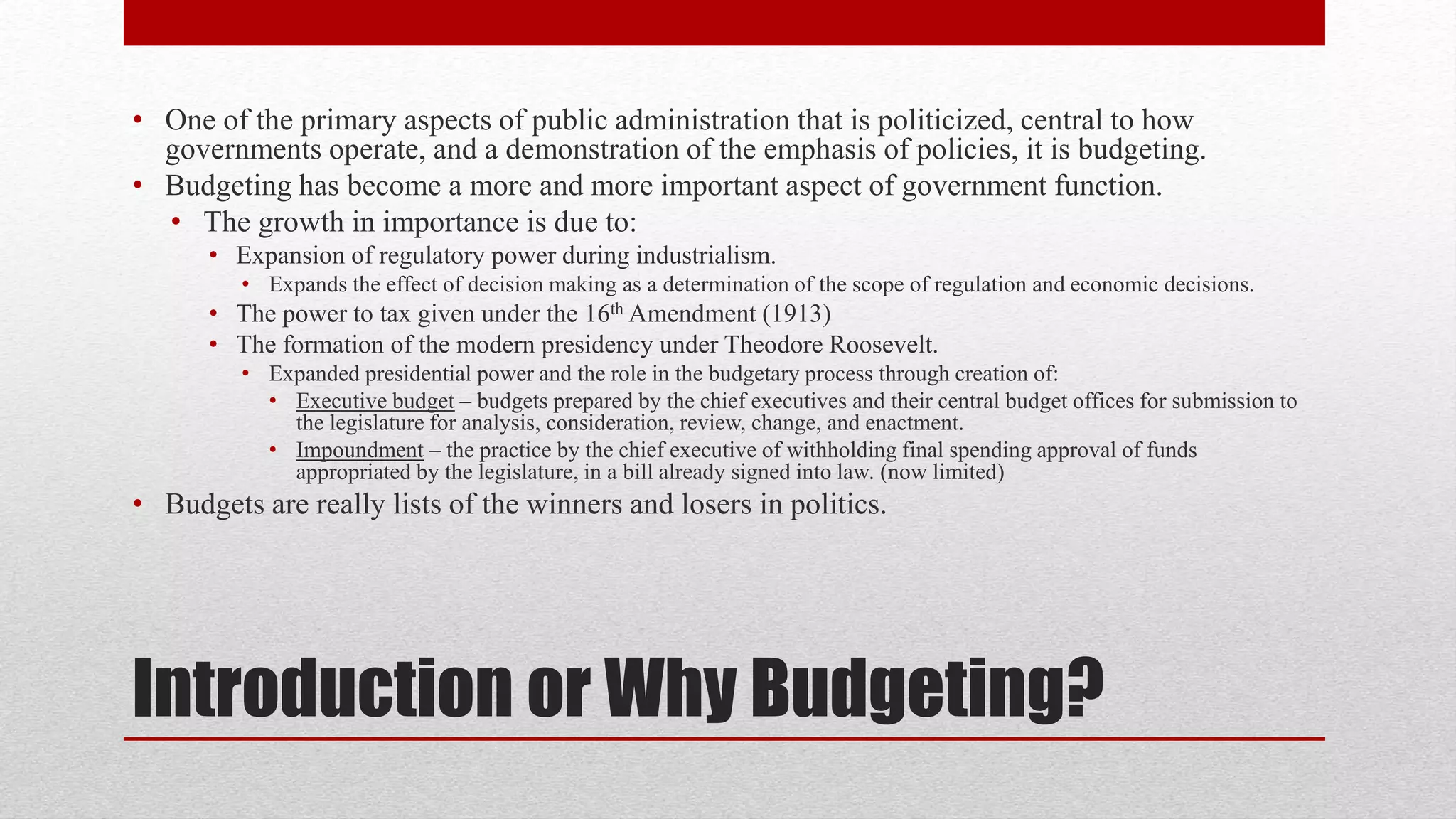 Public budgeting | PPTX
