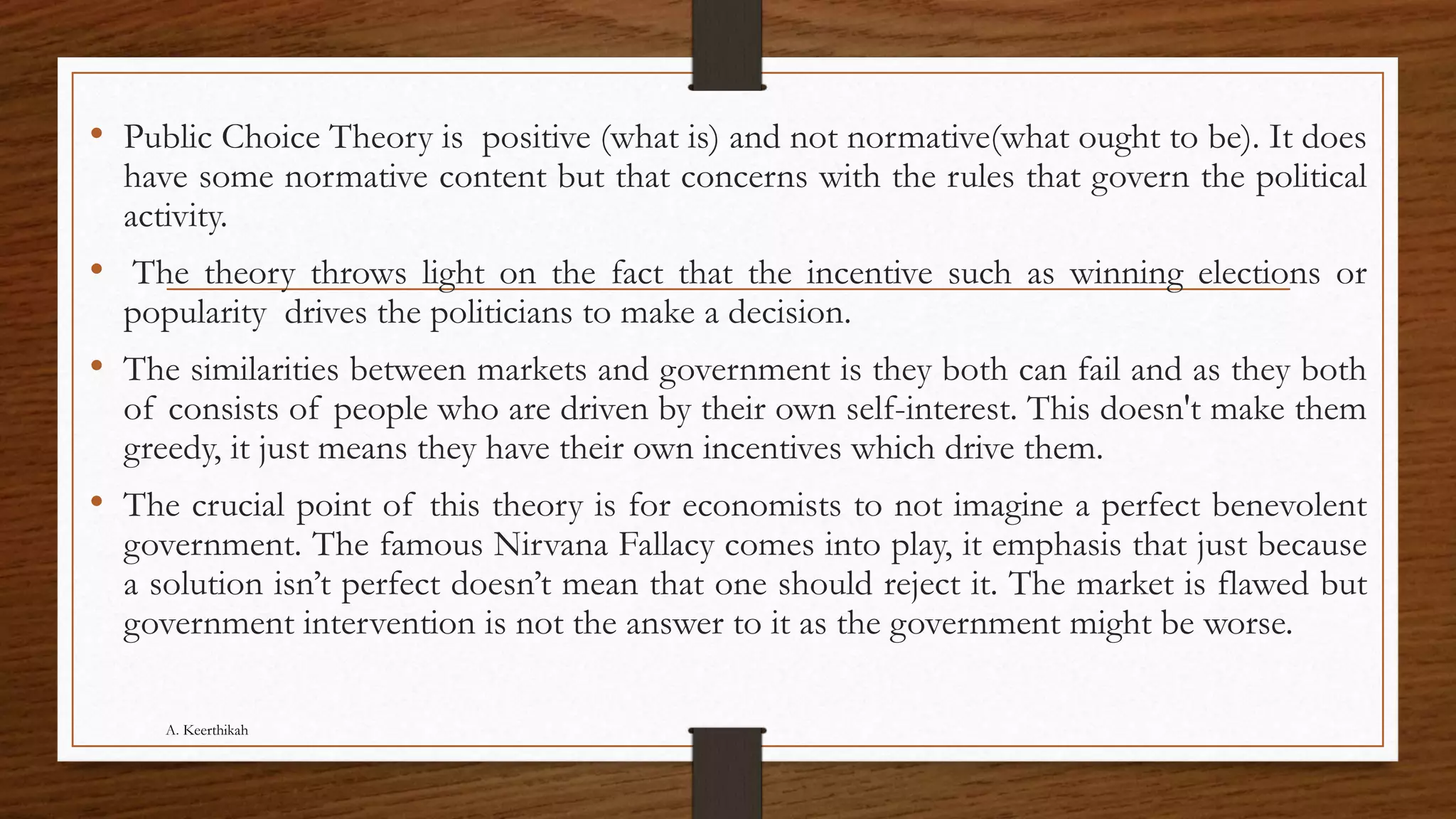Public choice theory | PPTX