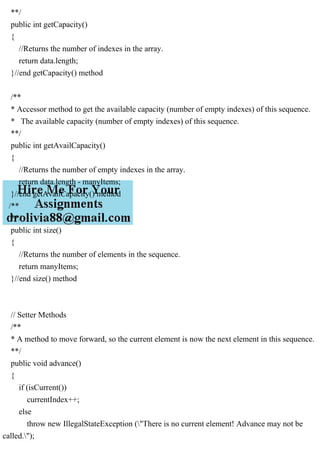 public class DoubleArraySeq implements Cloneable { Priva.pdf