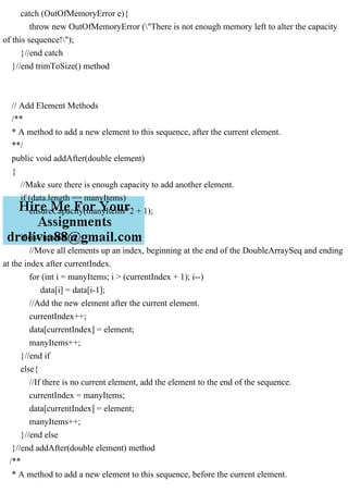 public class DoubleArraySeq implements Cloneable { Priva.pdf