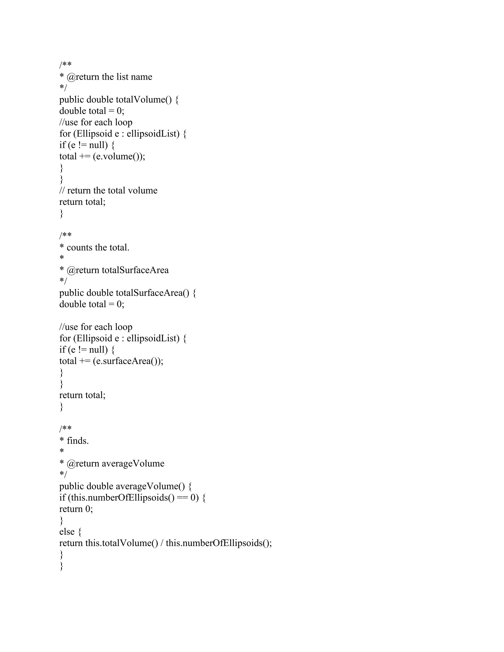 public class EllipsoidList { private String list- private Array.pdf