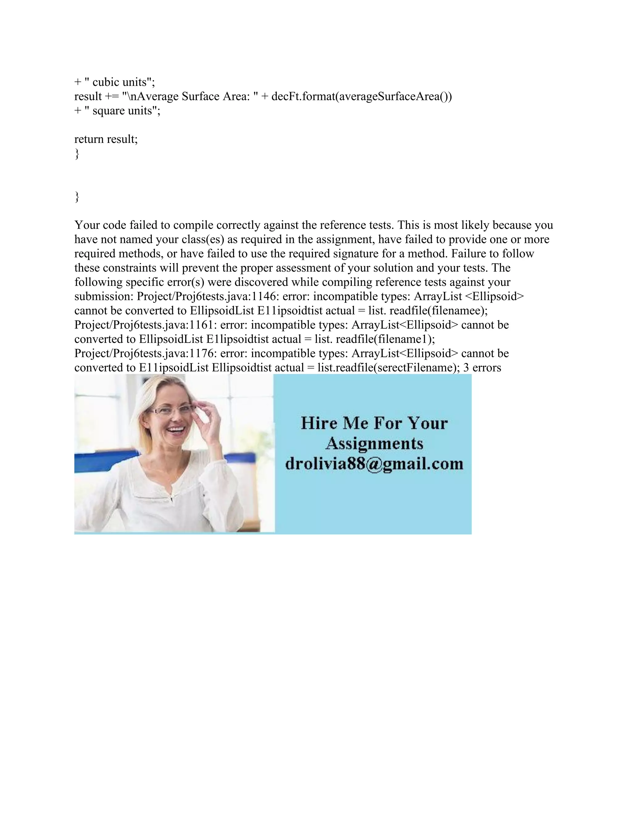 public class EllipsoidList { private String list- private Array.pdf