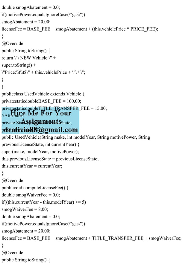 publicclass VehicleParser {publicstatic Vehicle parseStringToVehic.pdf