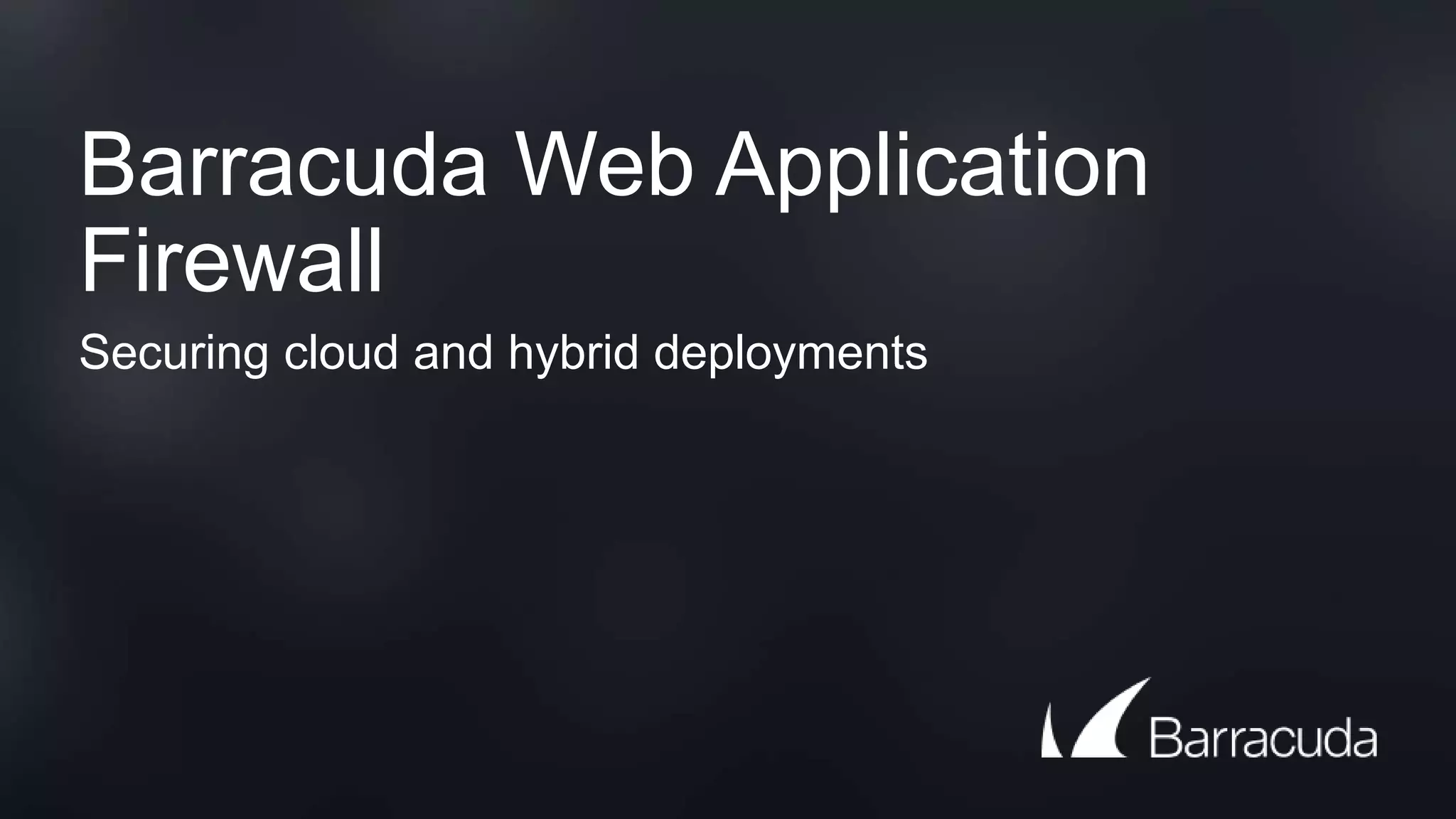 Barracuda Waf Deployment In Microsoft Azure Ppt