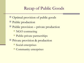 Common Pool Goods | PPT