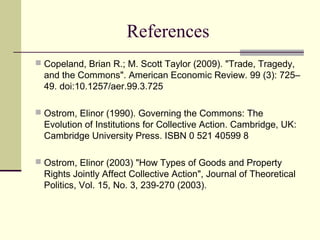 Common Pool Goods | PPT