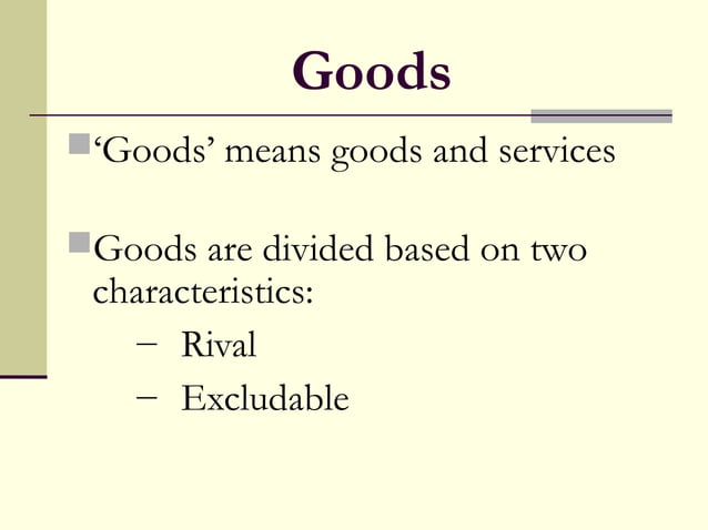 Common Pool Goods | PPT