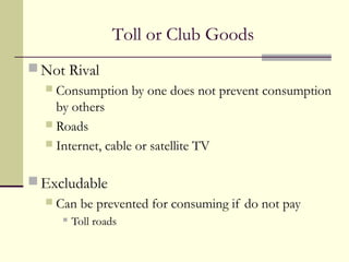 Common Pool Goods | PPT