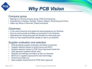 PCB Vision Company presentation May 2016 | PPT
