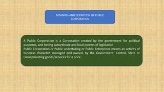Public corporation new and final for teaching | PPTX