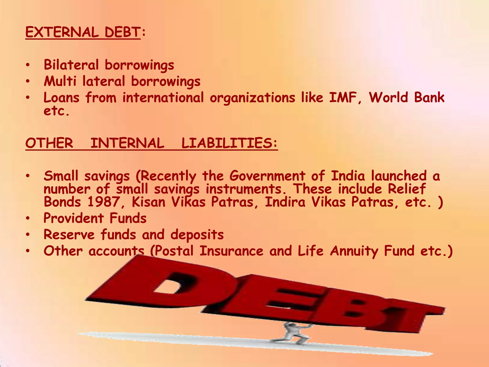 Public debt in india | PPTX