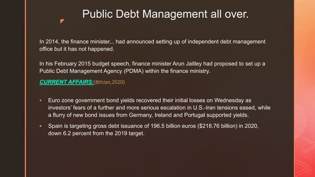 Public debt management agency.... | PPT