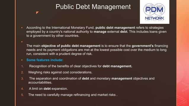 Public debt management agency.... | PPT